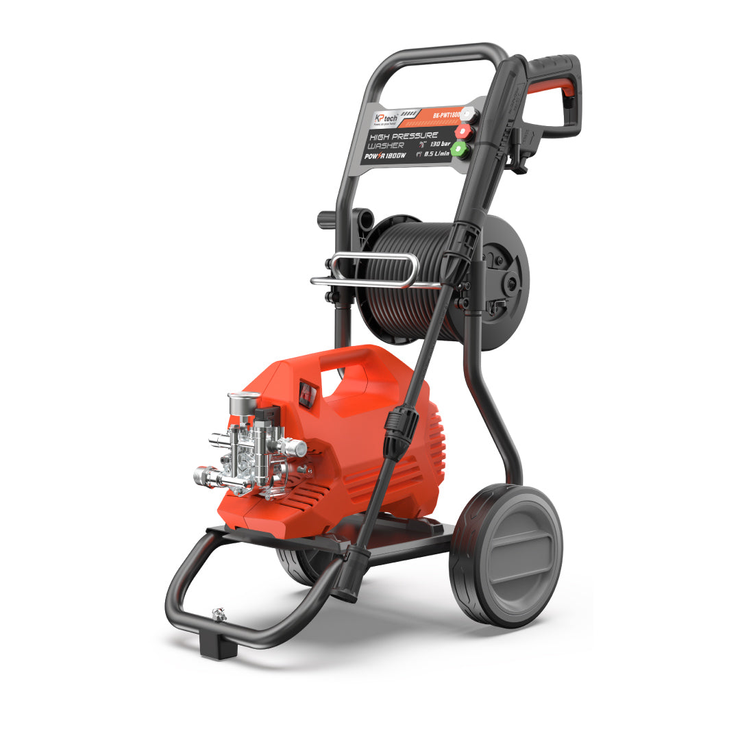 KP Tech High pressure washer 1800W | 130Bar(1850PSI) Pressure | With 3 ...